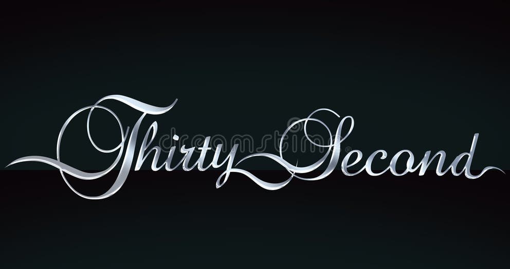 32nd in Isolated Silver Letters Stock Illustration - Illustration of ...