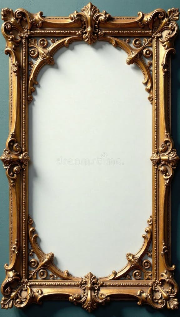 Elegant Scrollwork Details within Ornate Picture Frames, Scroll ...