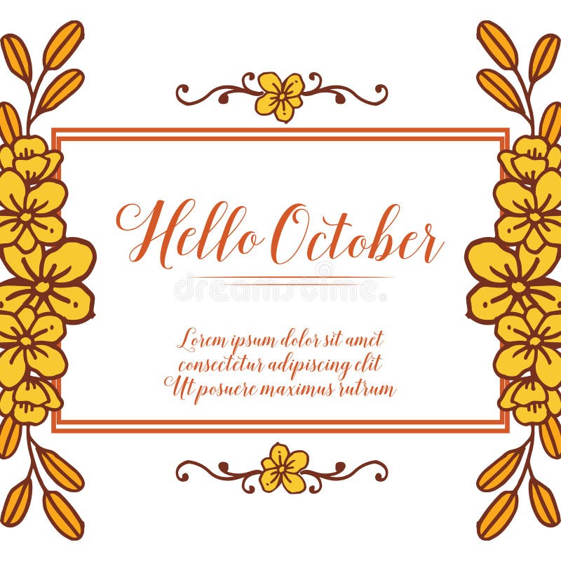 Elegant Seamless Background Floral Frame, for Element Design Card Hello ...