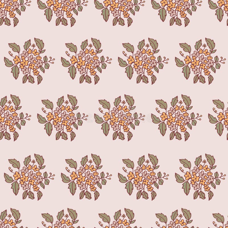 Elegant Seamless Botanical Pattern Vintage Stock Illustration ...