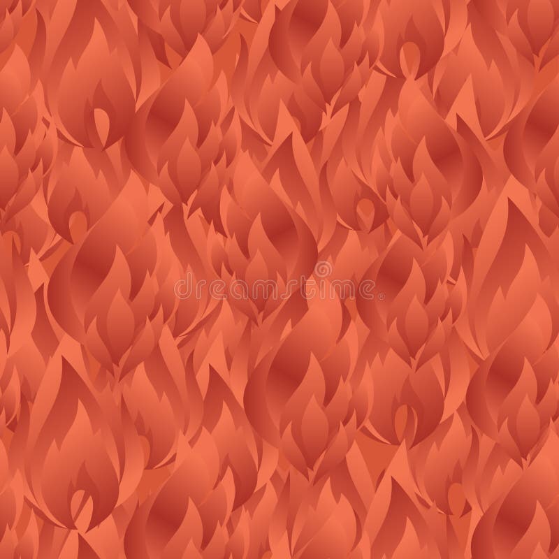 Elegant Seamless Pattern with Abstract Fire Flames for Your Design ...