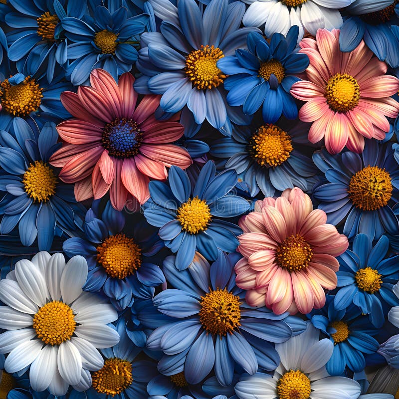 Elegant Seamless Pattern with Flowing Lines Subtle Shading, Blue Pink ...