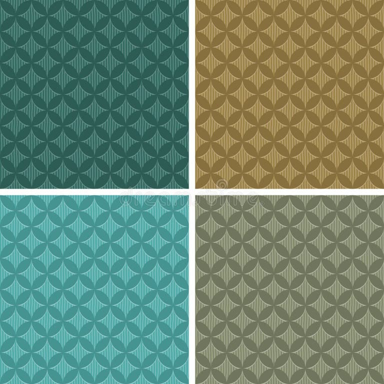 Elegant Seamless Patterns, Set of Four Colors Stock Vector ...