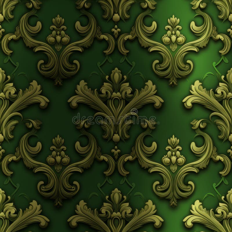 Elegant Seamless Victorian Wallpaper Textures Pattern with Intricate ...