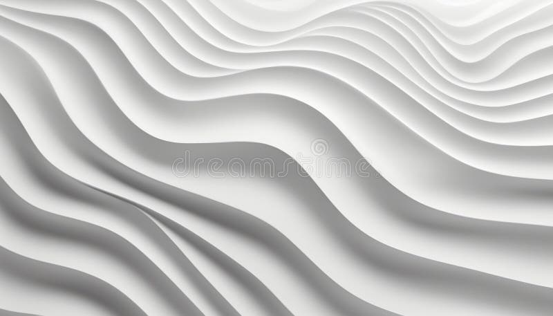 Elegant Seamless White Wave Texture Pattern Background in Monochrome ...