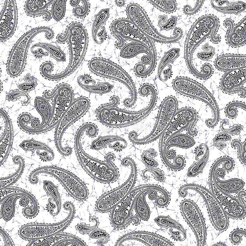 Beautiful Paisley Material Made into a Continuous Pattern, Stock Vector ...