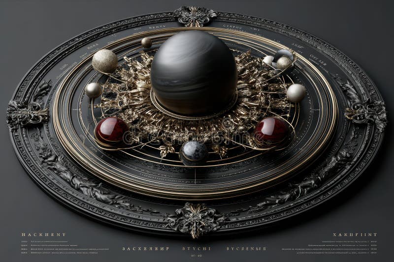 Mechanical Orrery Models Stock Illustrations – 8 Mechanical Orrery ...