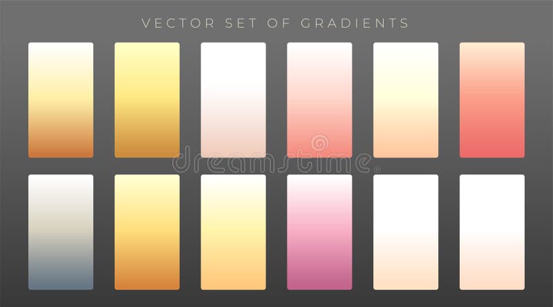Elegant Set of Premium Gradients Stock Vector - Illustration of design ...