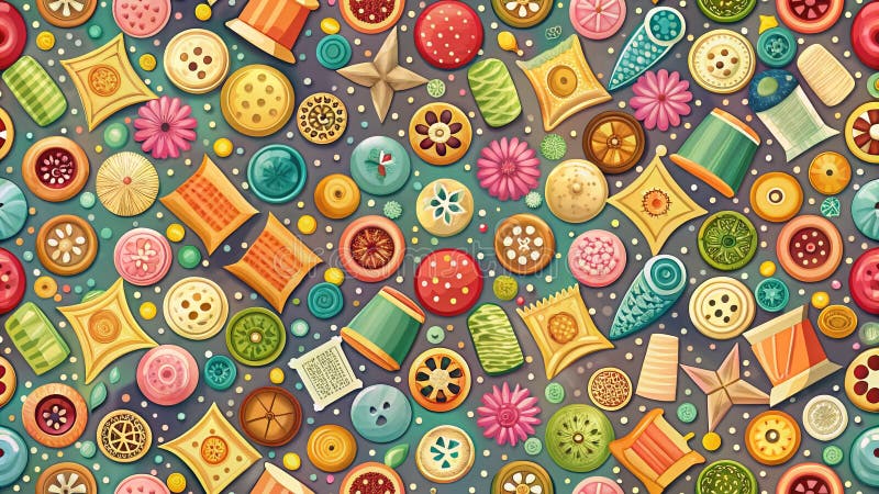Elegant Sewing Pattern Fabric Texture Background a Repeating Design ...