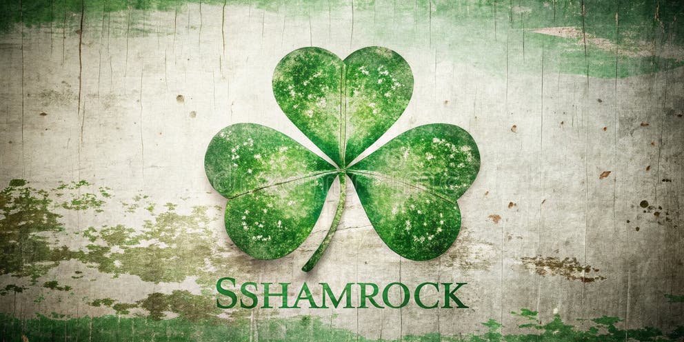 Elegant Shamrock Design Background for Text Projects a Versatile Green ...