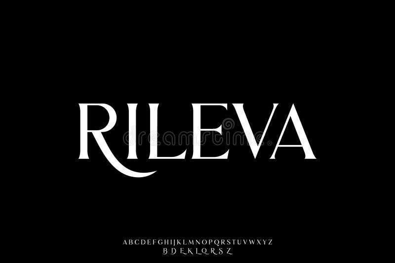 Elegant Sharp Serif Alphabet Display Font Vector with Swoosh Alternate ...