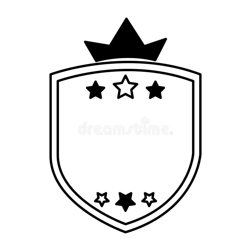 Elegant shield frame icon stock vector. Illustration of emblem - 90886122