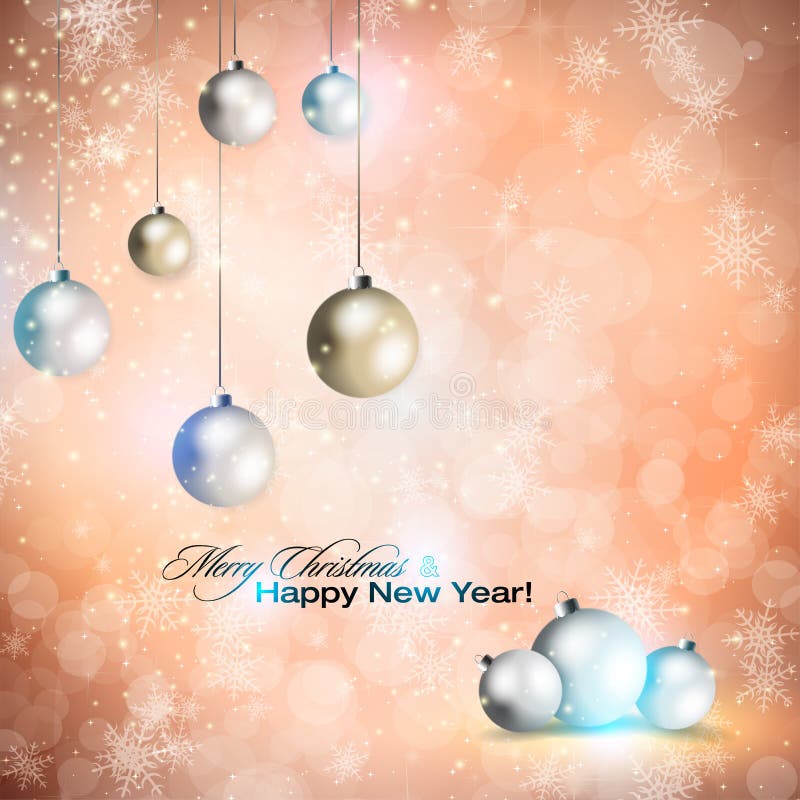 Elegant Shiny Christmas Background Stock Vector - Illustration of merry ...