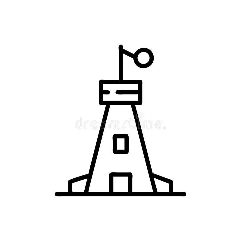 Elegant Siege Tower for Historical Contexts Stock Vector - Illustration ...