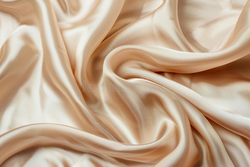 Elegant Silk Beige Fabric Texture Abstract, Silky Waves. Smooth Textile ...