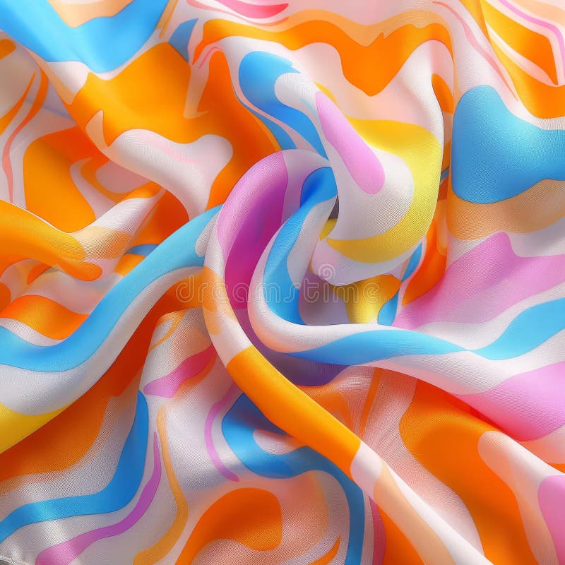 Elegant Silk Scarf Textures with Vibrant Colors in High Resolution ...