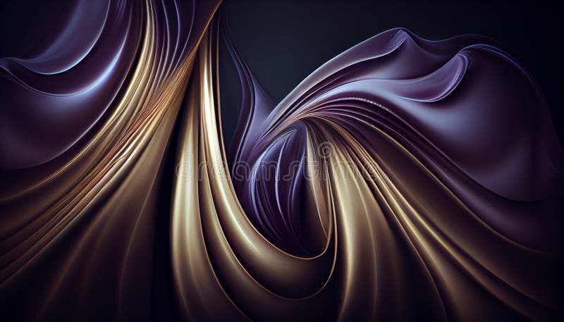 Elegant Silk Wave Background. Generate Ai. Stock Image - Image of ...