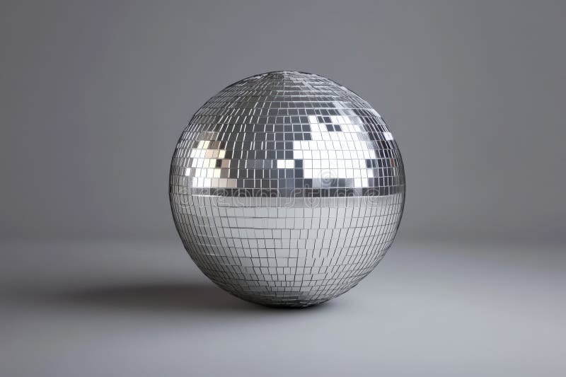 Elegant Silver Disco Ball Design Stock Illustration - Illustration of ...