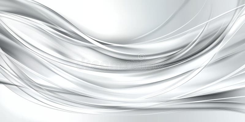Elegant Silver Grey Abstract Waves Background Design Stock Illustration ...