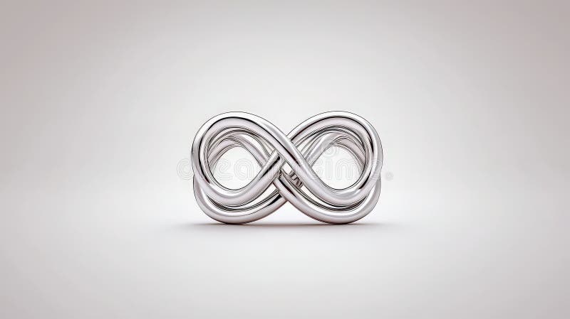 Elegant Silver Infinity Symbol Representing Endless Love and Connection ...