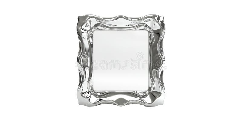 Elegant Silver Mirror with Ornate Frame. Decorative Home Decor and ...