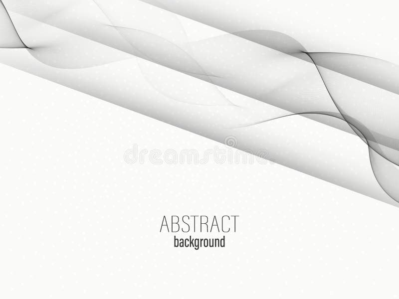 Elegant Silver Technology Background Gray Wave Flow Stock Vector ...