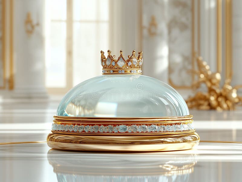 Elegant Simple Crown Design Stock Illustration - Illustration of rich ...