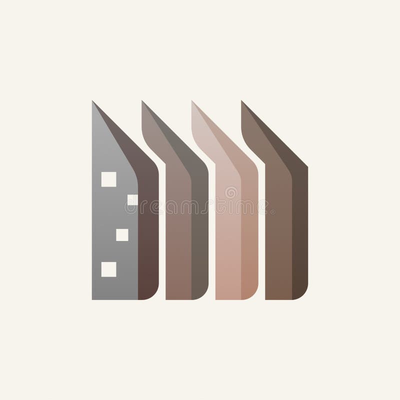 Elegant, Simple and Minimalist Skyscraper Logo Design Stock ...