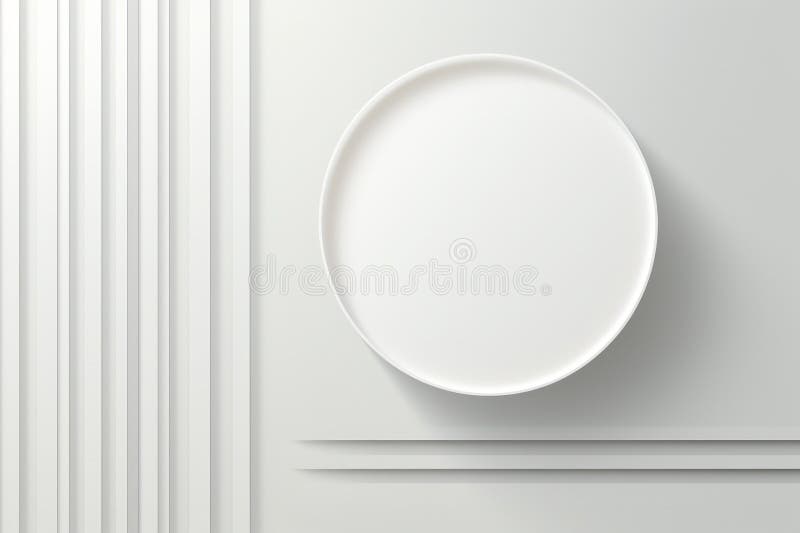 Elegant Simplicity: Minimal White Abstract Design Stock Illustration ...