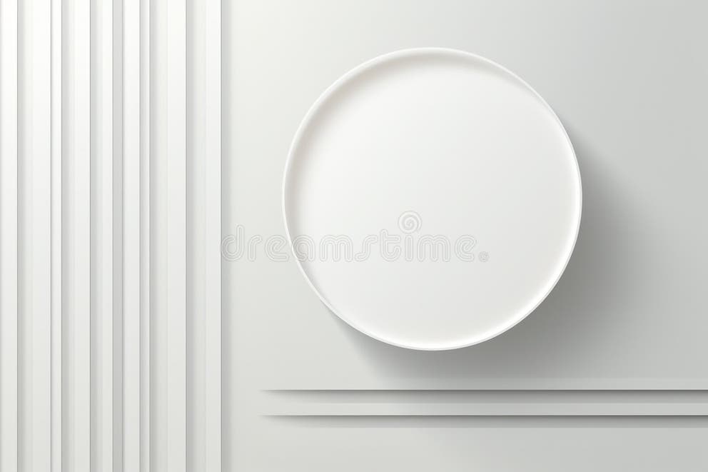Elegant Simplicity: Minimal White Abstract Design Stock Illustration ...