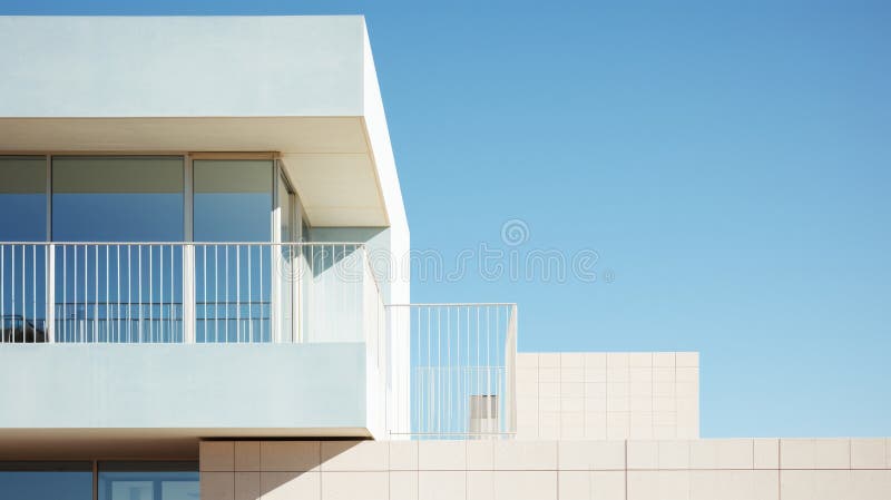 Elegant Simplicity a Modern Architectural Masterpiece Showcasing Clean ...