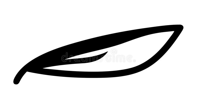 Elegant Single Leaf Icon: Nature Eco-Friendly Design Element, Vector ...