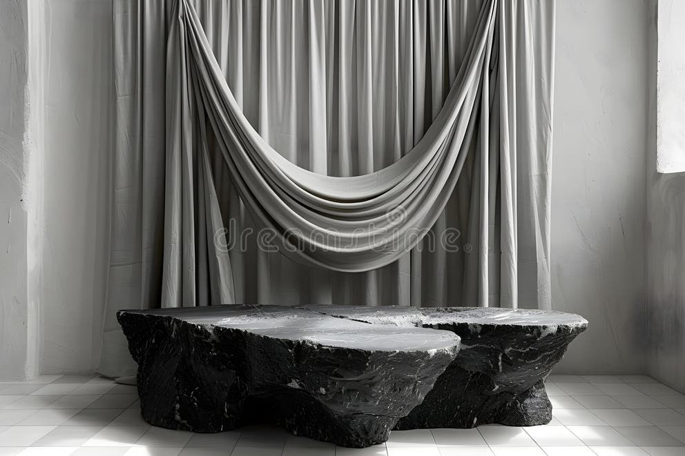 Concept Slate Display, Draped Fabric, Elegant Elegant Slate Display ...