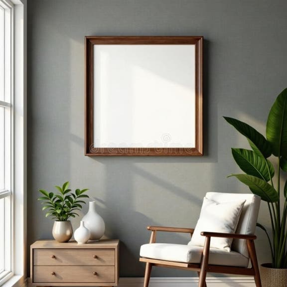 Elegant, Slimline Wooden Frame, Perfect for Showcasing Artwork , Simple ...