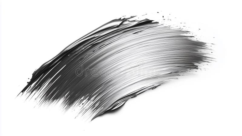 Elegant Metallic Black Brushstroke with Smooth Gradient Texture Stock ...