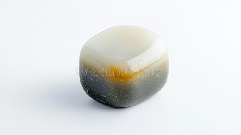 Elegant and Smooth Semi-Translucent Agate Stone with Minimalistic ...
