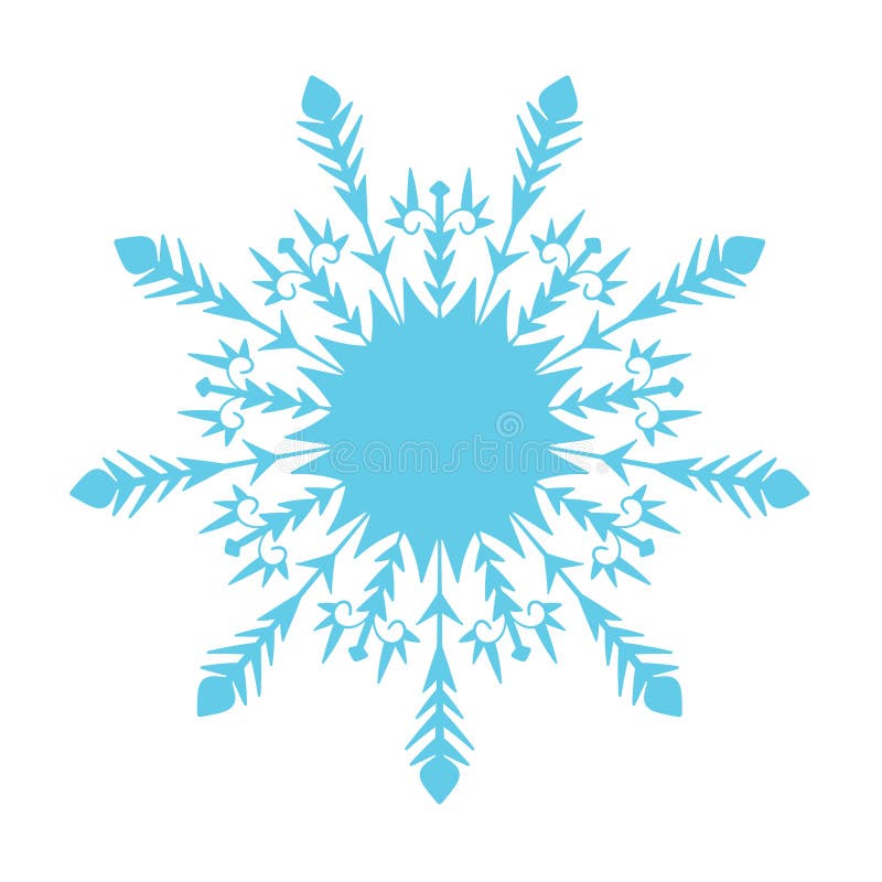 Elegant Snowflake. Vector Design Element Stock Vector - Illustration of ...