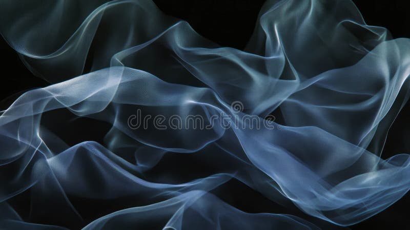 Elegant Soft Overlay Texture with Flowing Abstract Patterns on Black ...