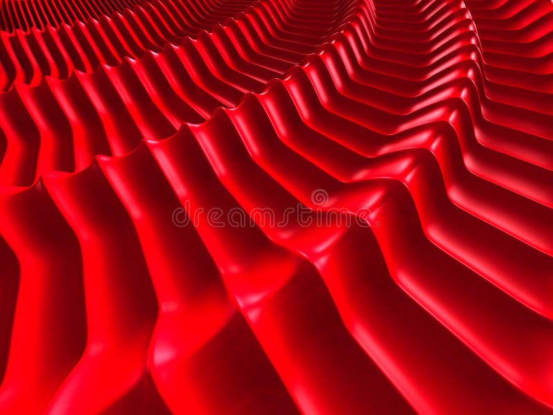 Elegant Soft Red Round Waves Design Background Stock Illustration ...