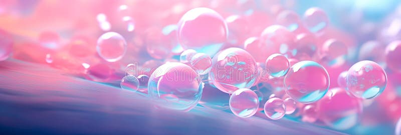 Elegant and Soothing Featuring Soap Bubbles in Soft Pastel Hues. Stock ...