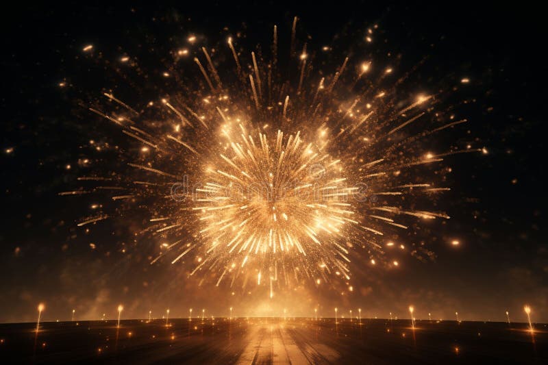 Elegant and Sophisticated Fireworks Composition Stock Illustration ...