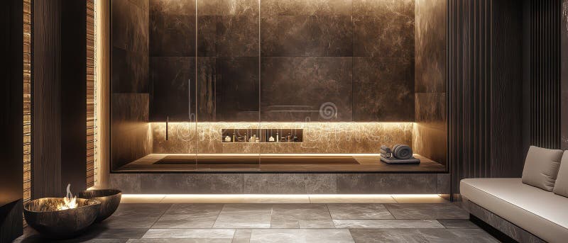 Elegant Spa Interior with Modern Design Features Stock Image - Image of ...