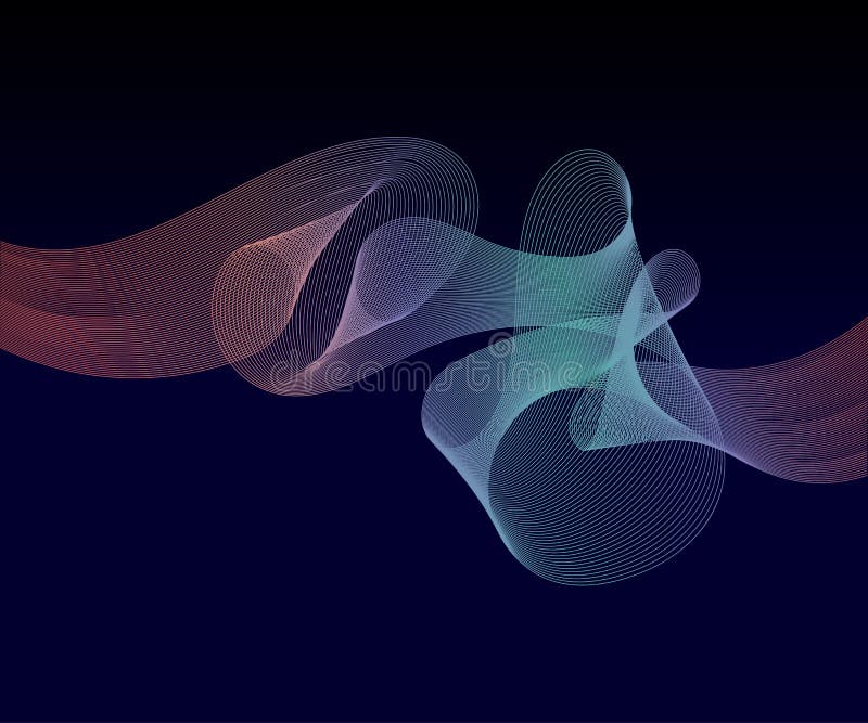 Elegant Speed Futuristic High-tech Swoosh Wave Stream Background. Mild ...