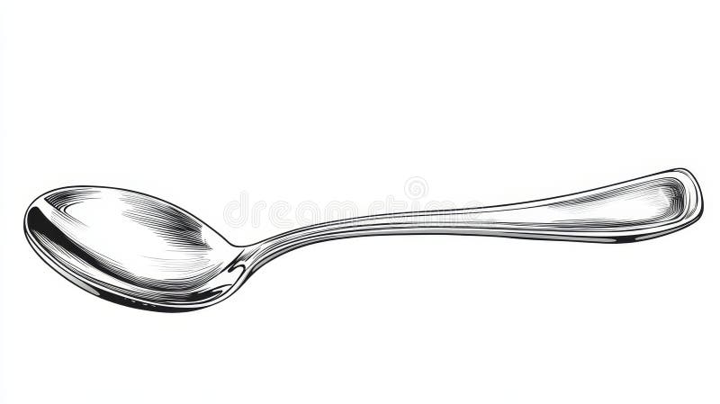 Spoon Pencil Drawing
