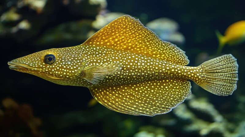 Elegant Spotted Fish: a Study in Underwater Grace and Charm Stock Photo ...