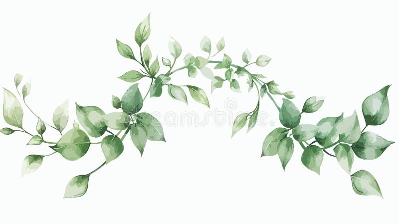 Elegant Spring Border Template with Flourish Design Elements Stock ...