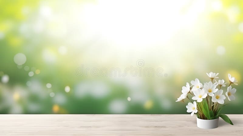 Elegant Spring Floral Theme, Blurry Product Display Background Stock ...