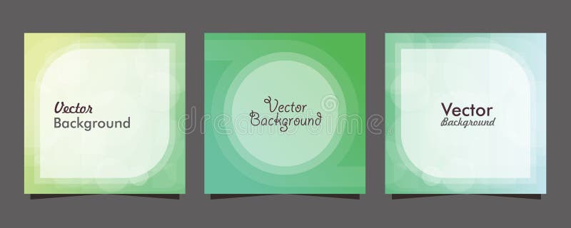 Elegant Square Set of Social Media Post Templates Stock Vector ...
