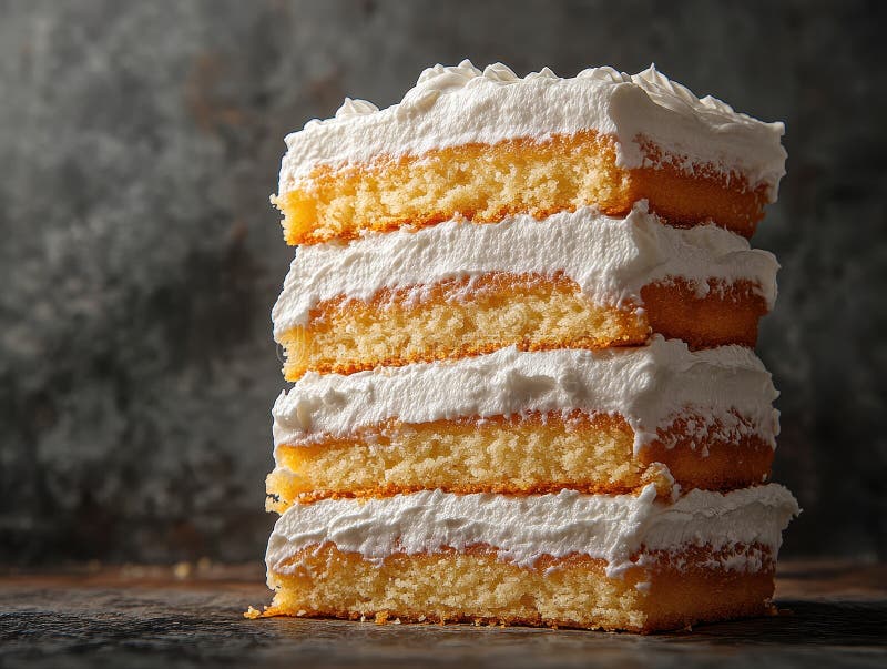 An Elegant Stack of Three Layers of Moist Chocolate Cake Perfectly ...