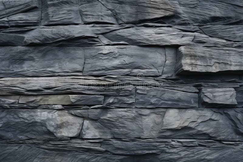 Elegant Stacked Stone Wall with Homogeneous Texturing Stock Photo ...